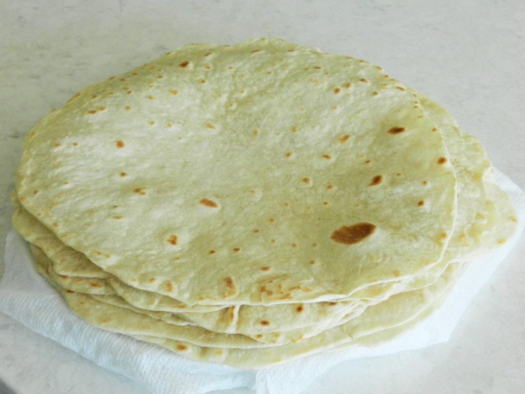 The flour tortillas are now ready to be used for your favorite recipe ...