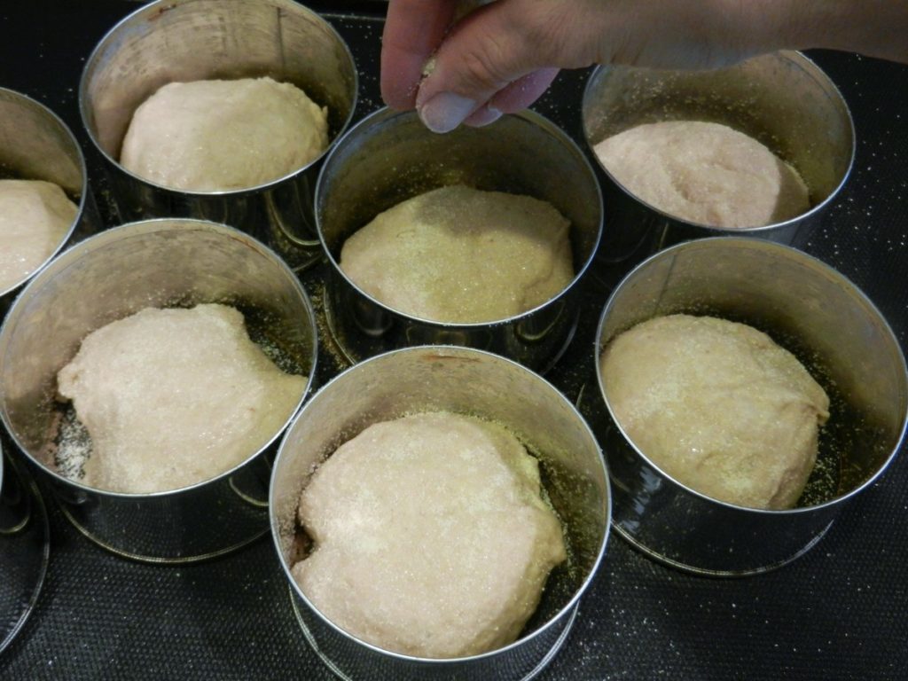 Then drizzle cornmeal on top of each. The cornmeal will give them such ...